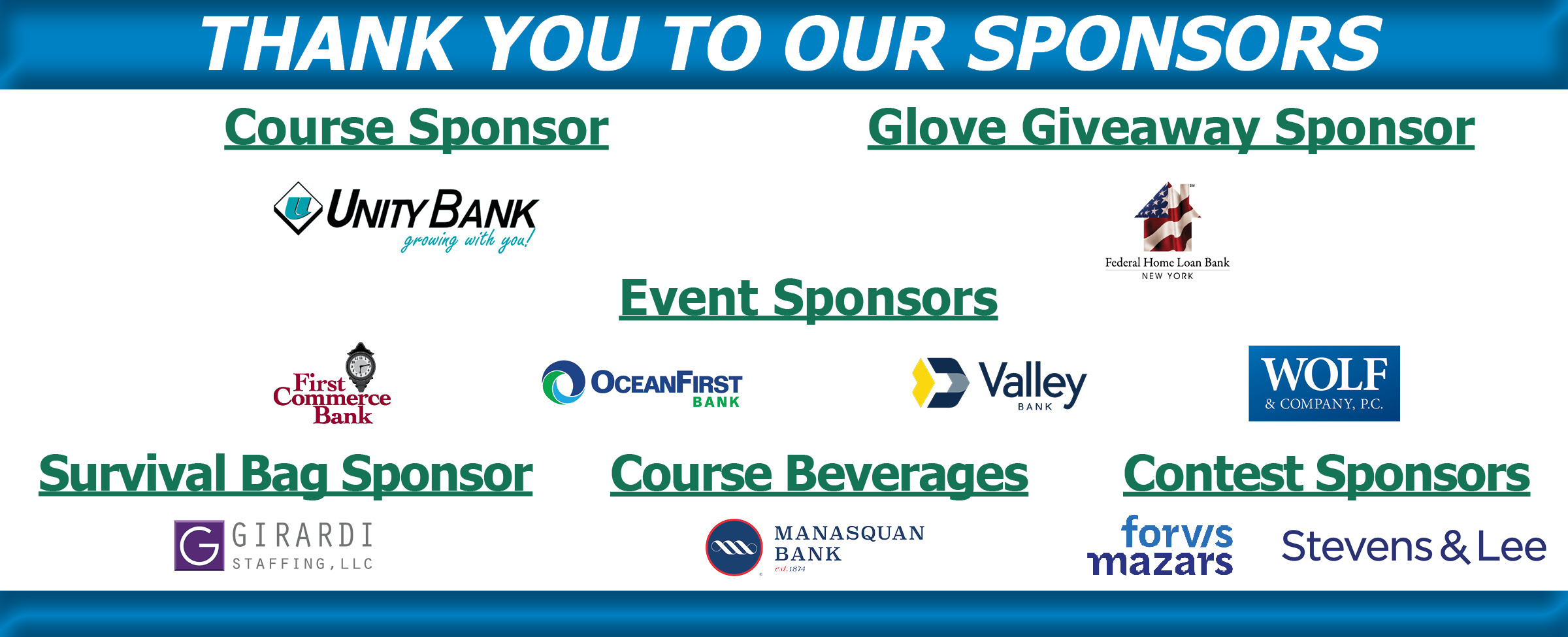 Annual Bankers Cup Golf Outing